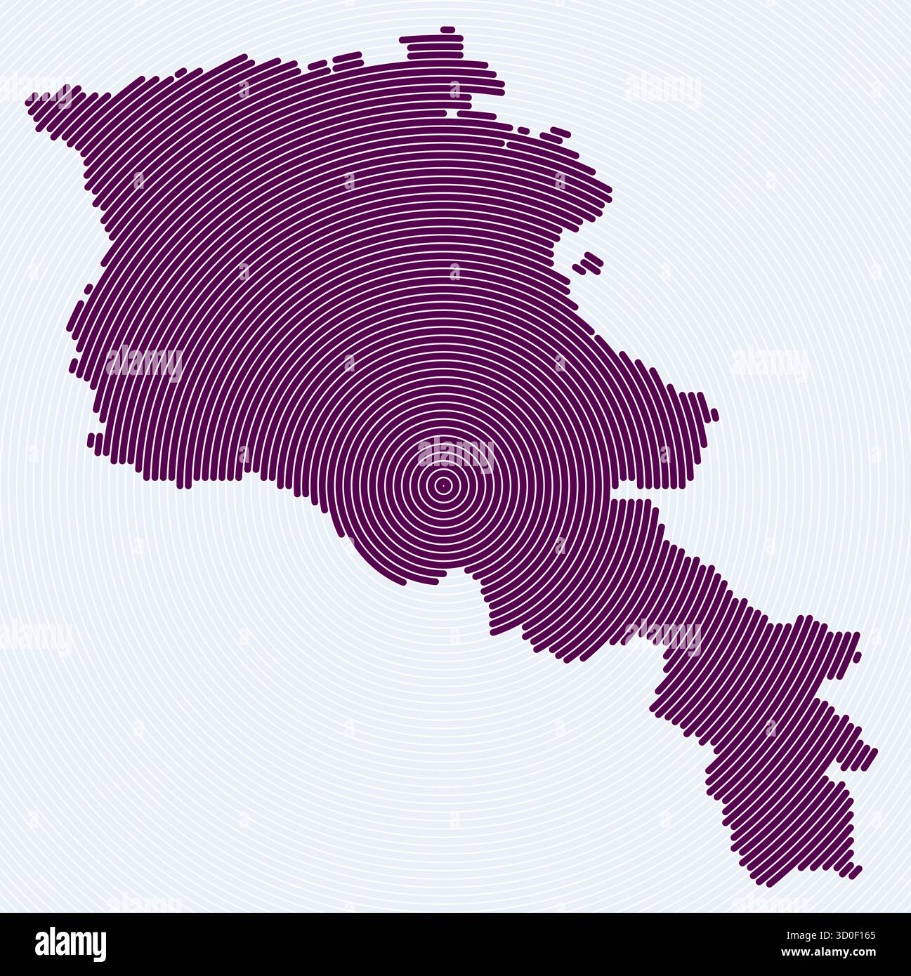 Armenia shape rings. Country map formed by stacked circles. Armenia ...