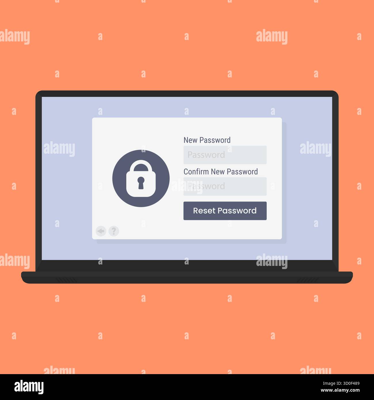 Password reset icon web Stock Vector Images - Alamy