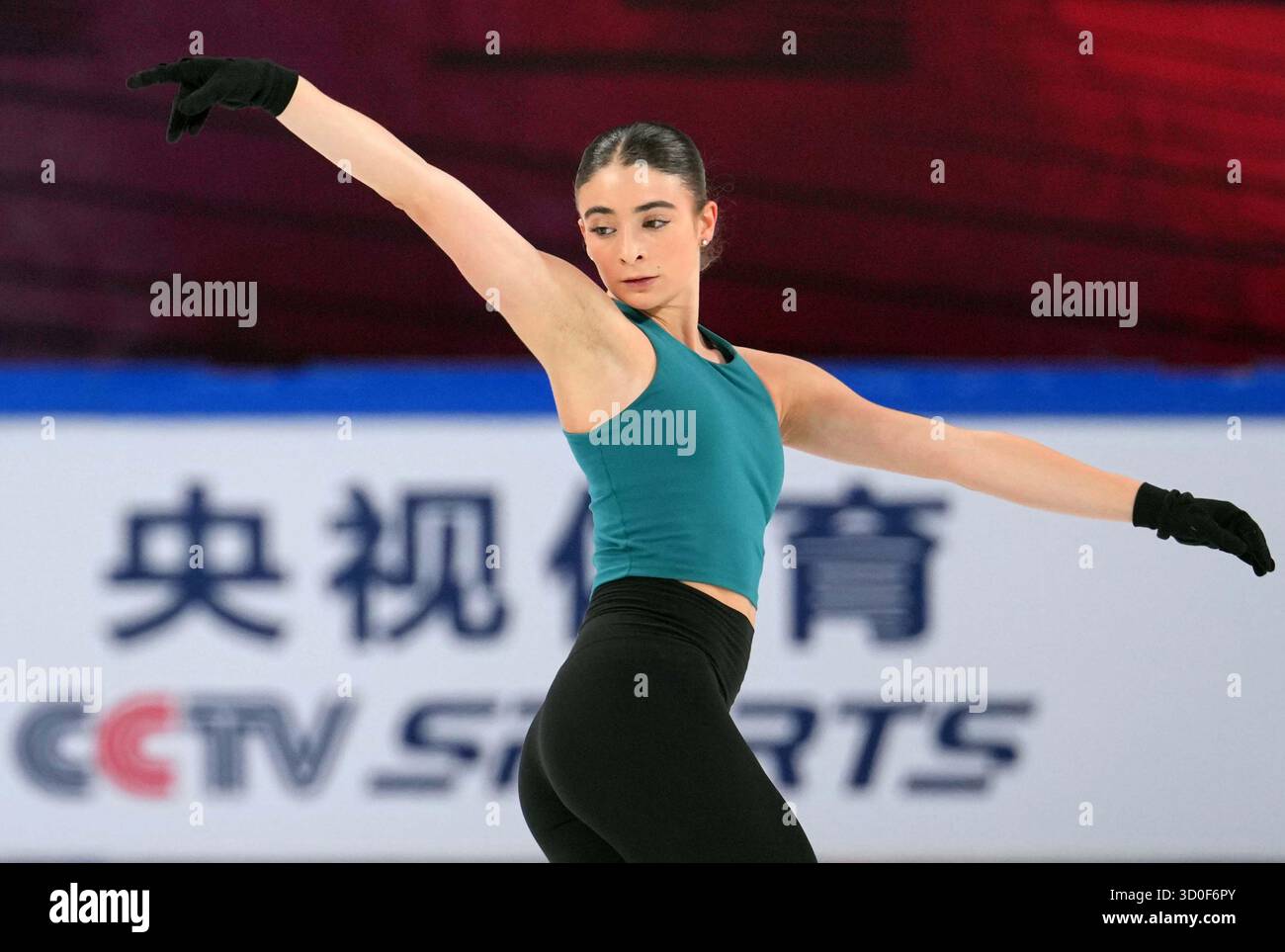 Anna PEZZETTA of Italy participates in an official practice for the Cup ...