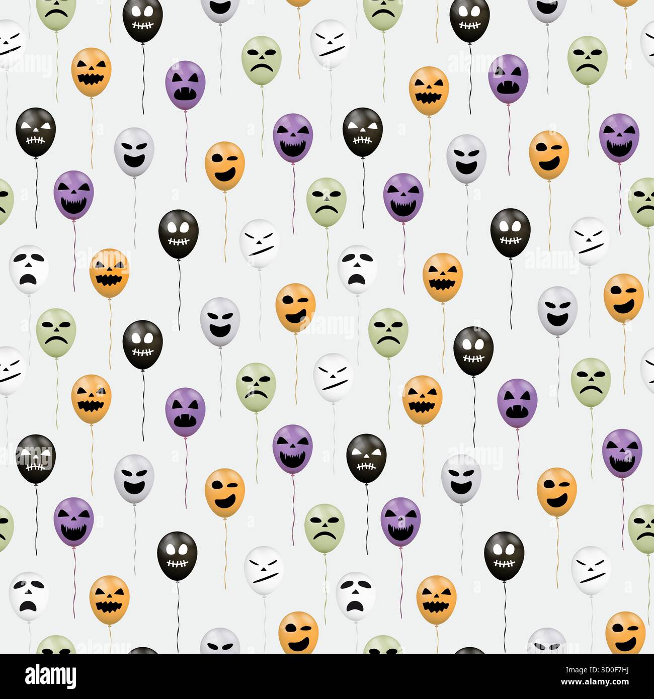 Balloon happy ghost face Stock Vector Images - Alamy