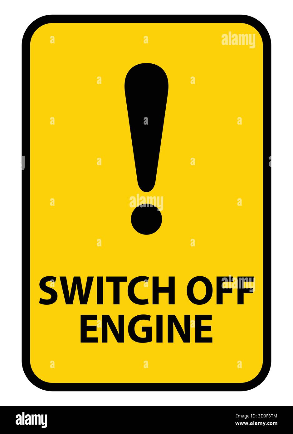 A vivid yellow warning sign featuring an exclamation mark and ...