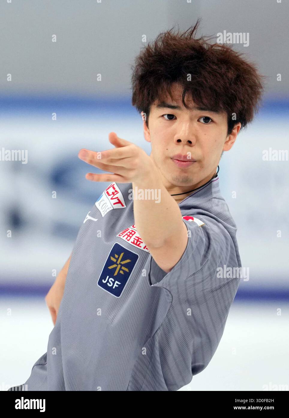 Shun SATO of Japan participates in an official practice for the Cup of ...