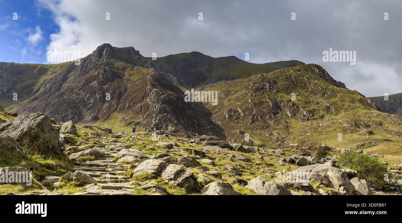 The beautiful Snowdonia national park in Wales, United Kingdom Stock ...