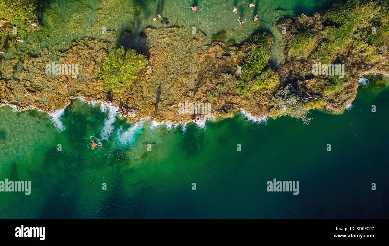 Drone image showing clear hi-res stock photography and images - Alamy