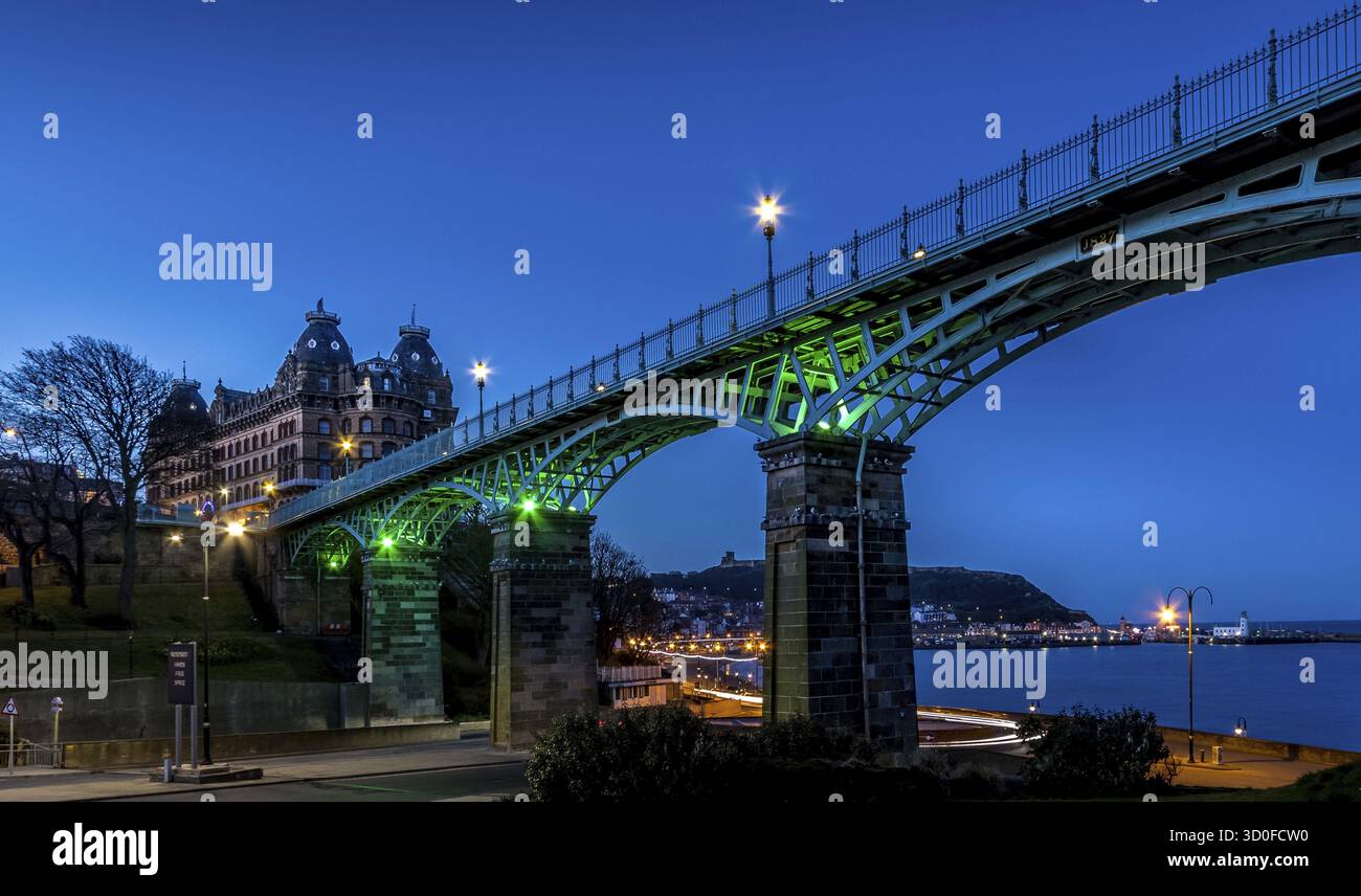 The Cliff Bridge, previously known as the Spa Bridge, is a footbridge ...