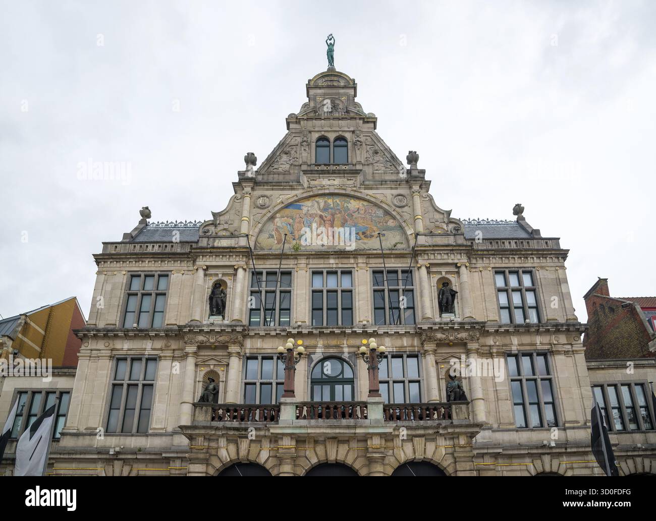 Royal Dutch Theater on Sint-Baafsplein. Perspective view at theater ...