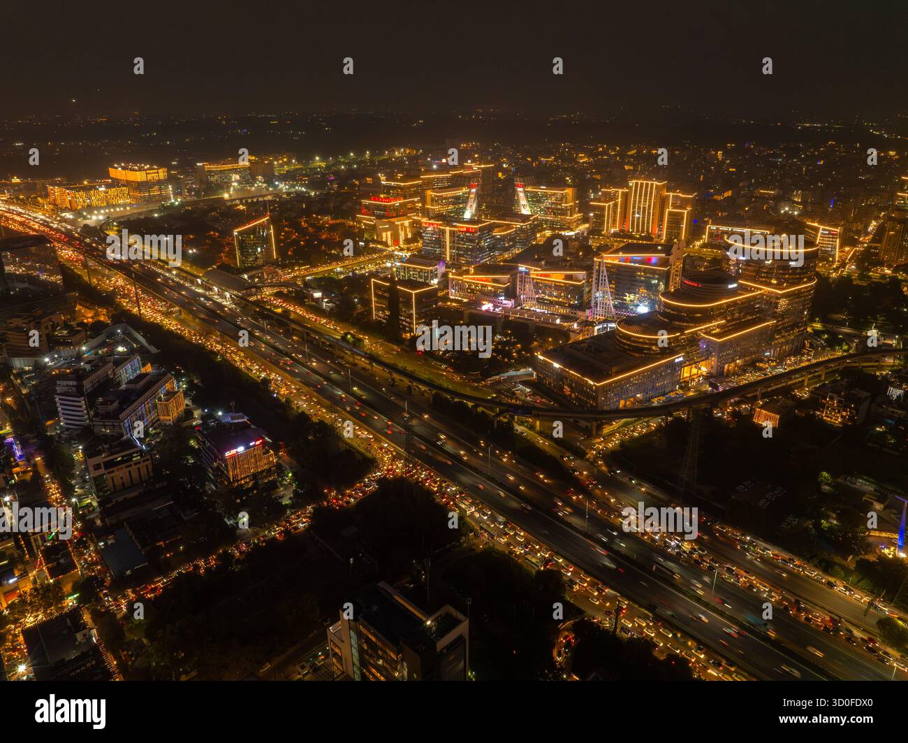 Aerial view cyber hub hi-res stock photography and images - Alamy
