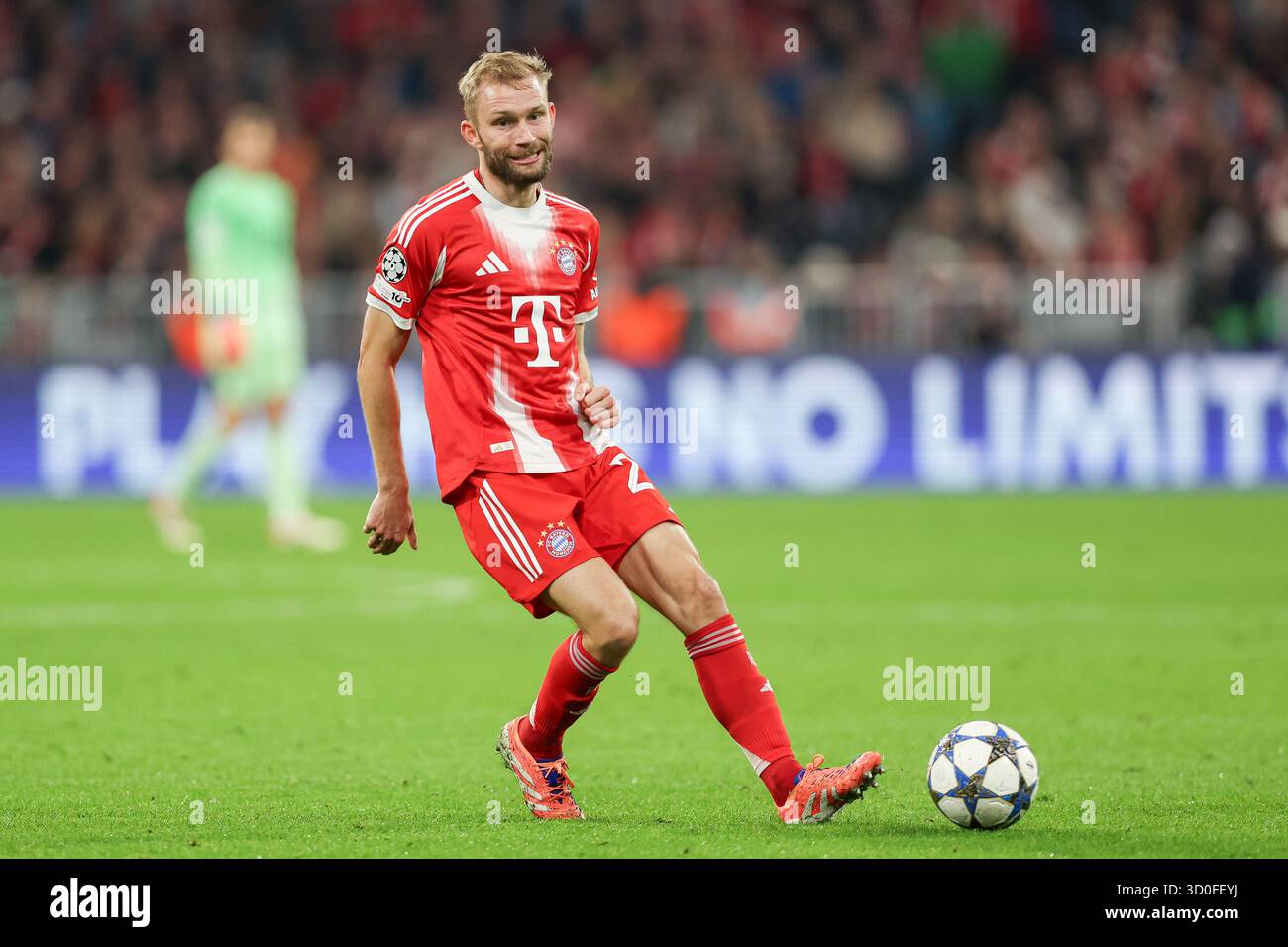 Konrad Laimer of Bayern Munich seen in action during the UEFA Champions ...