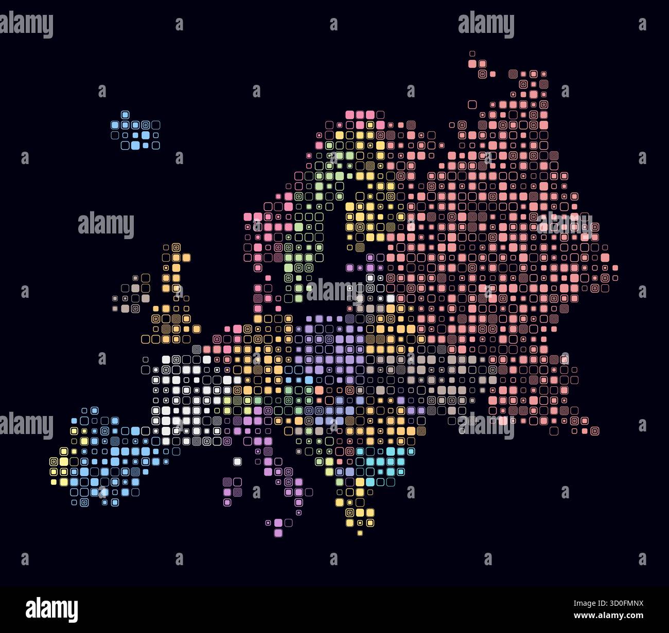 Continent sized Stock Vector Images - Alamy