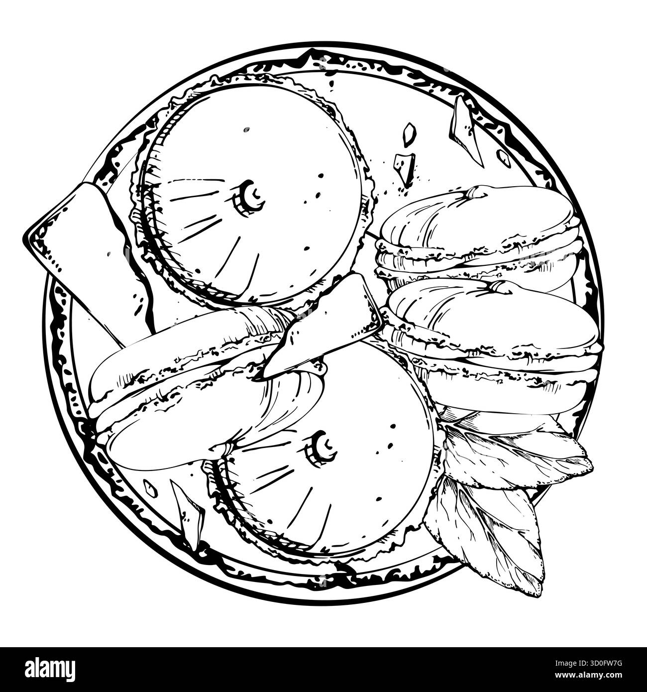 Fragments plate Black and White Stock Photos & Images - Alamy