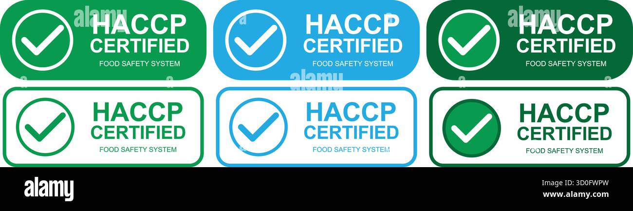 Check mark haccp certified Stock Vector Images - Alamy