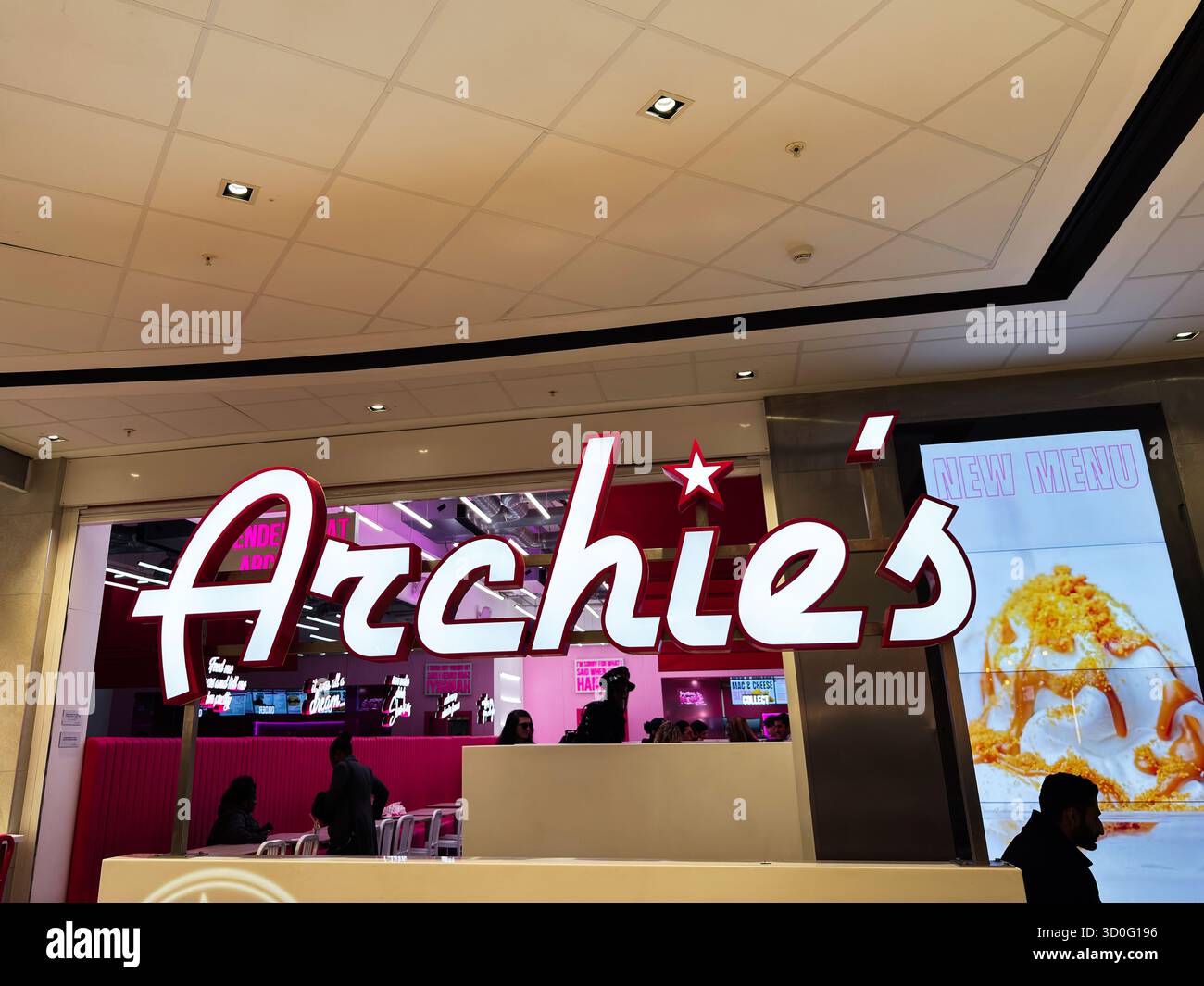 Manchester, UK - September 26, 2025: Vibrant Archies restaurant ...