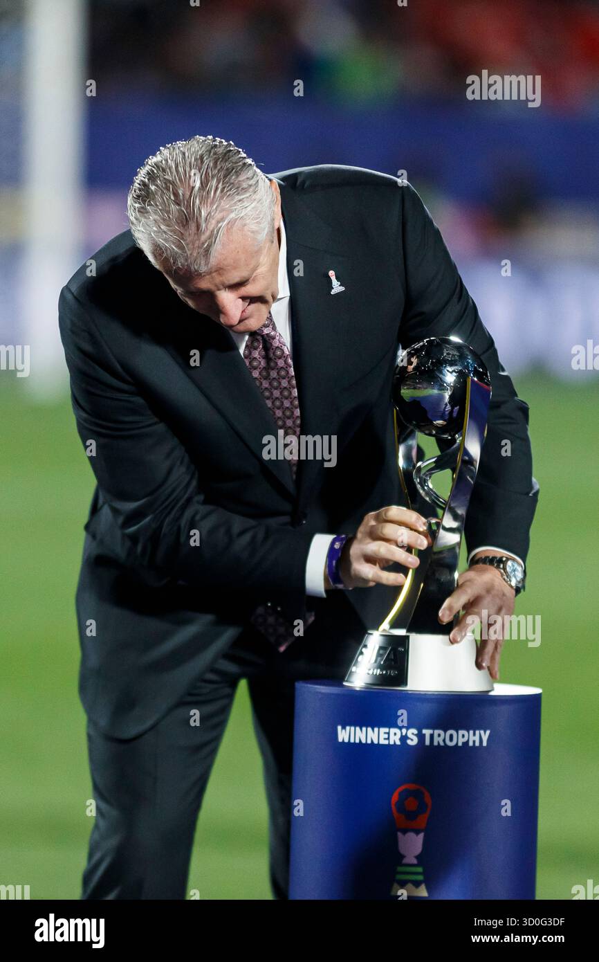 Santiago, Chile - October 19: Davor Suker, football legend, holds the ...