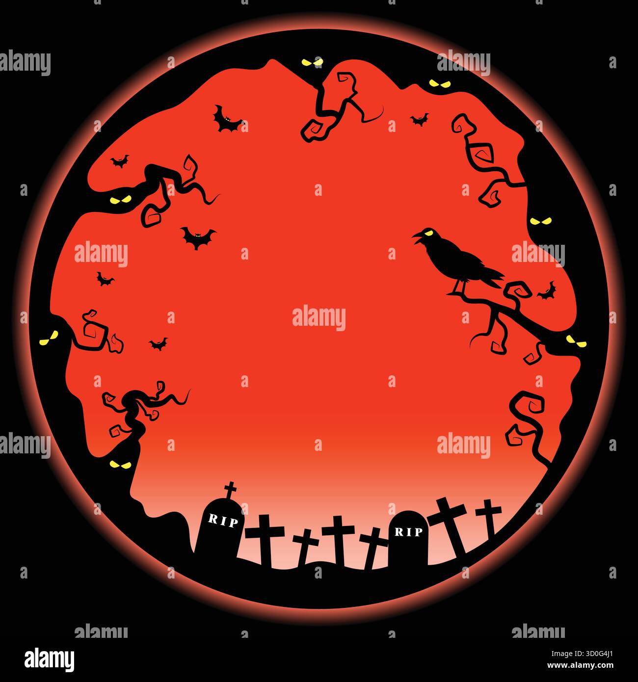 Creepy tree branches in Stock Vector Images - Alamy