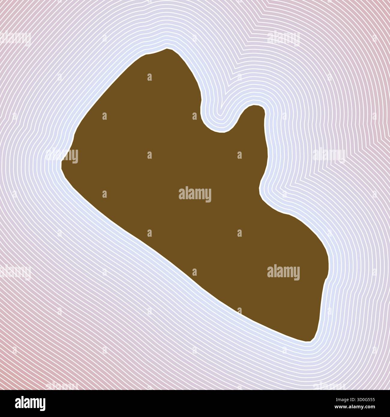 Liberia map icon. Country shape on radiant striped gradient background ...