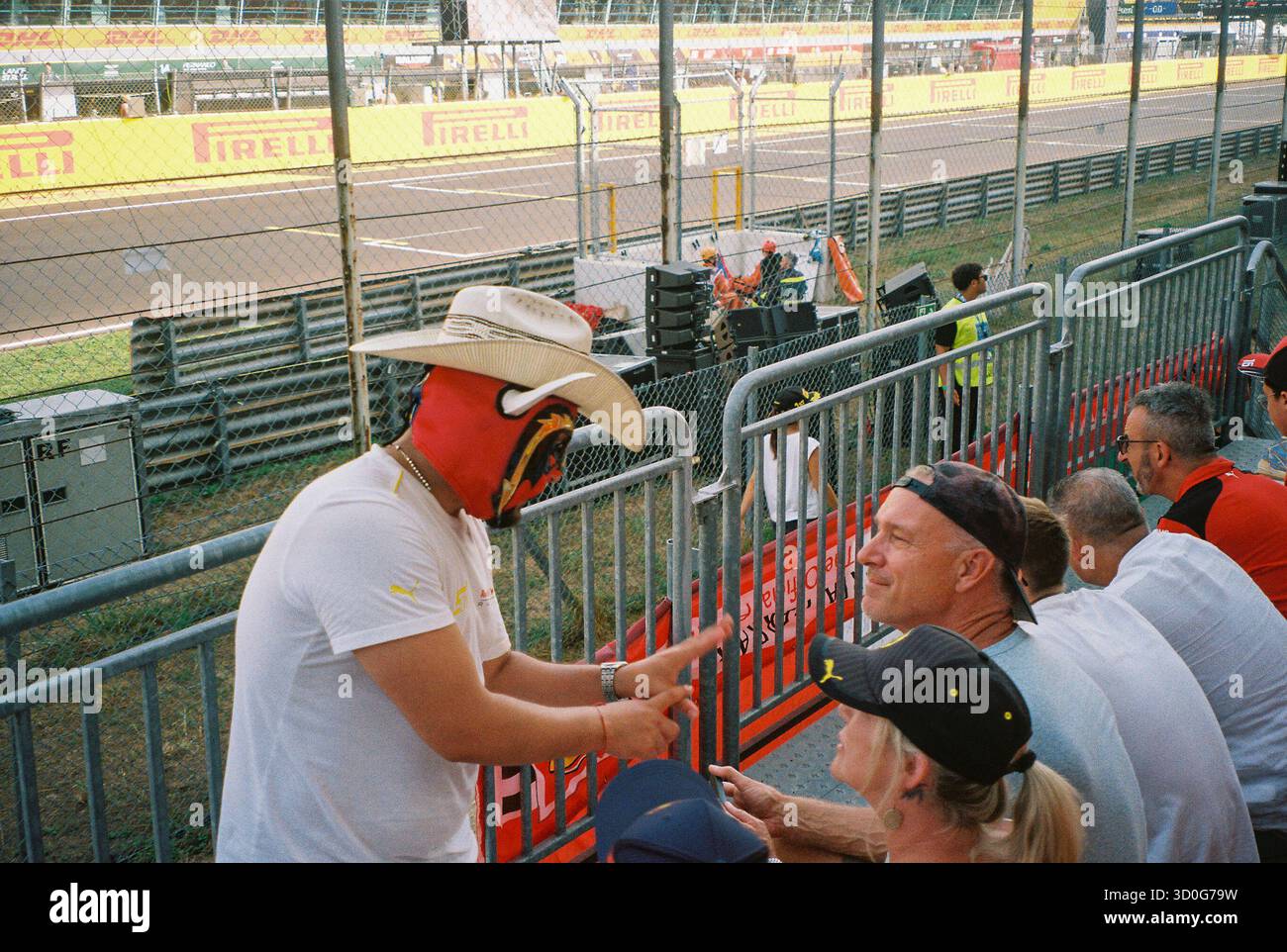 31 August 2024: Ferrari fan from mexico in Luchador mask at Formula 1 ...