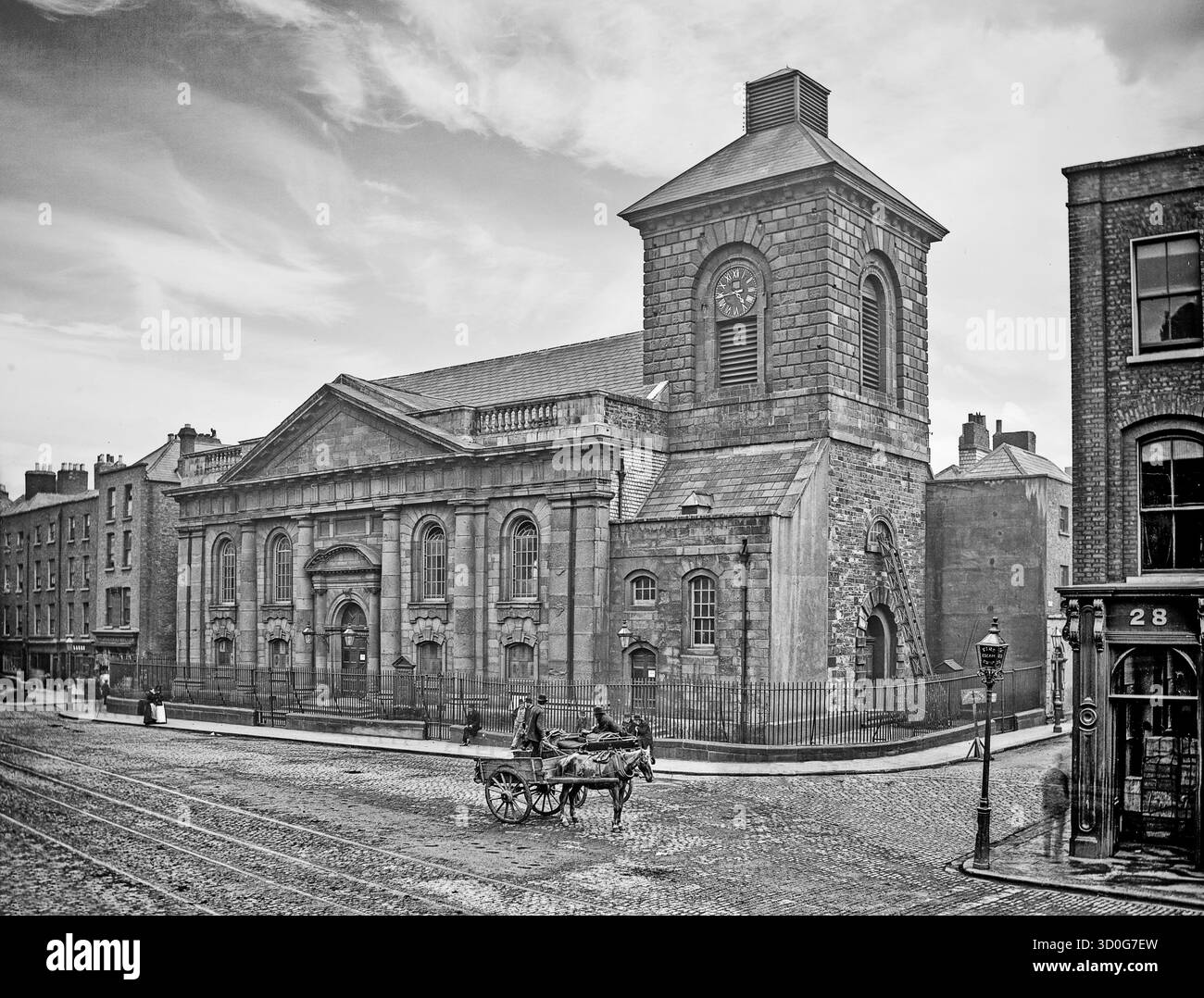 Early 20th century protestant church Black and White Stock Photos ...