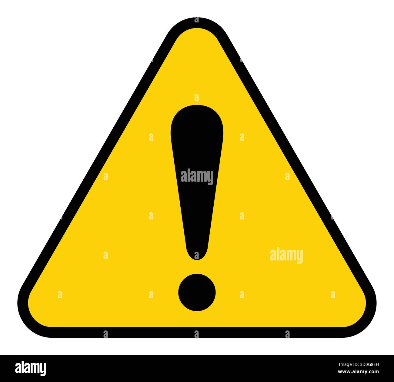 This image features a bold yellow caution symbol in a triangular shape ...