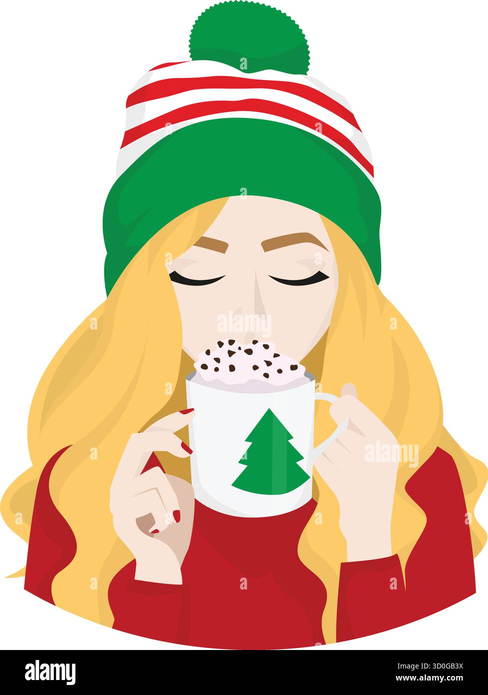 Christmas drinks poster Stock Vector Images - Alamy