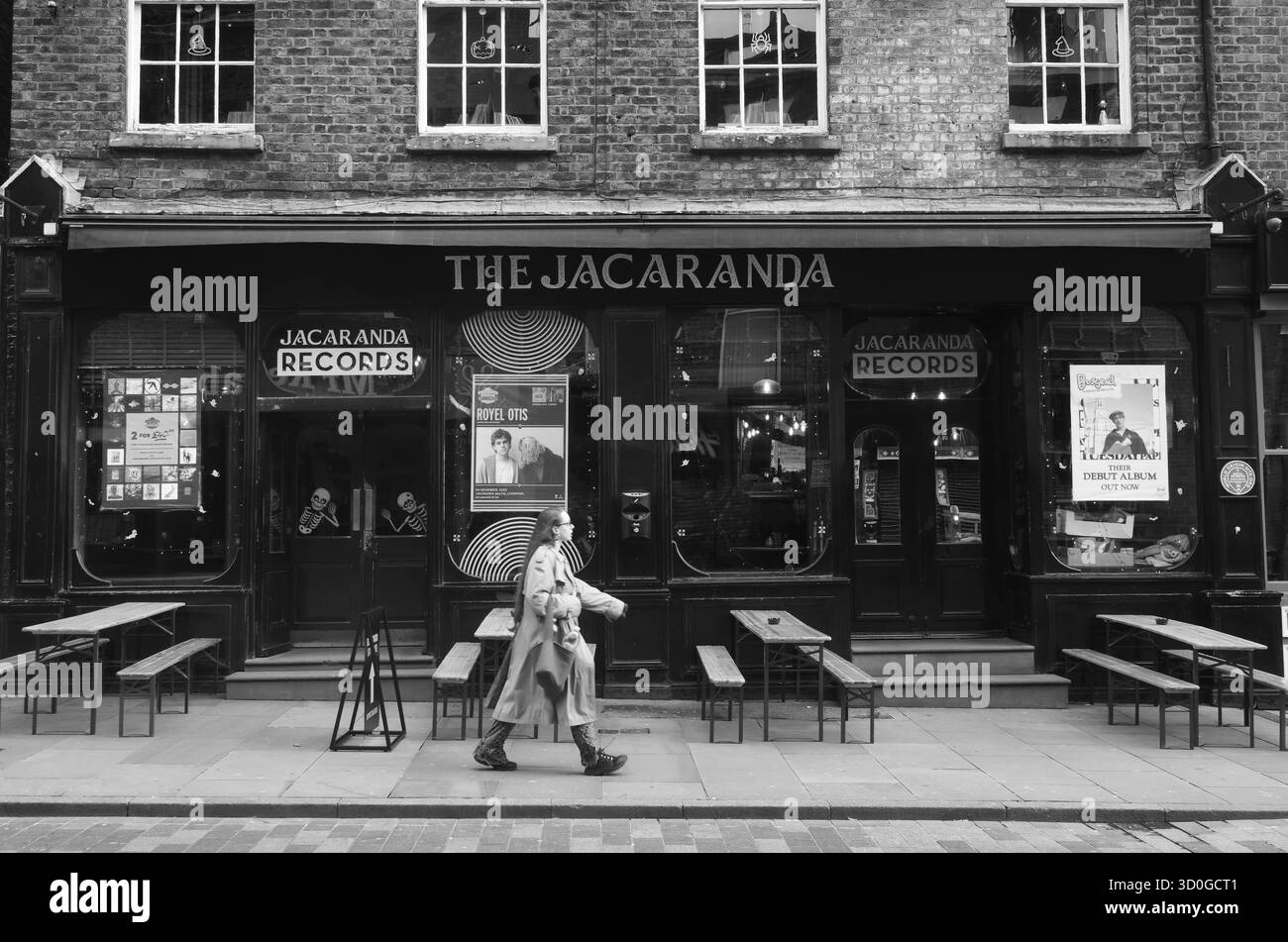 Black and white photo of The Jacaranda on Slater Street, Liverpool’s ...