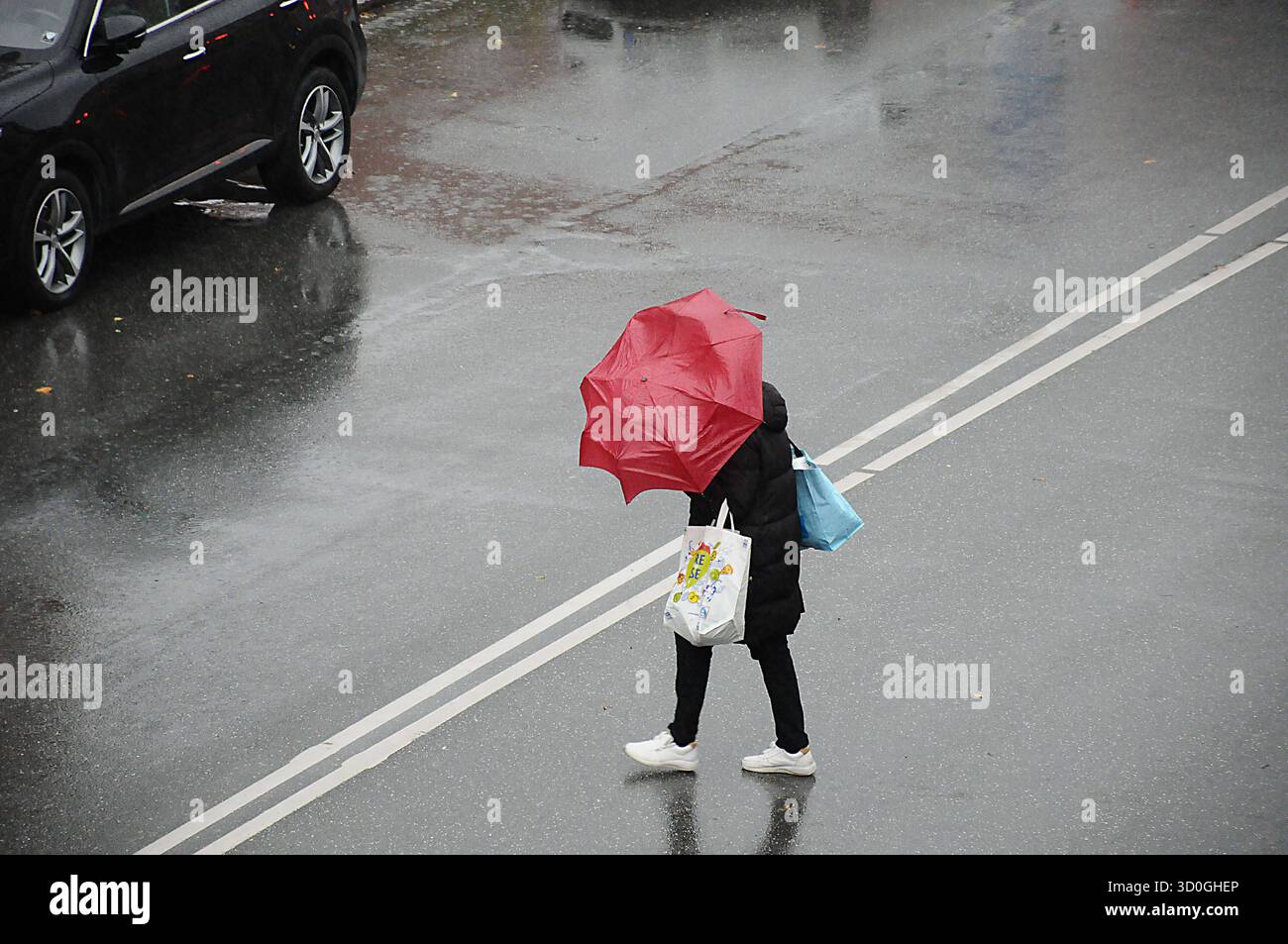Copenhagen/ Denmark/23 OCTOBER 2025/.rain fall daish weather in kastrup ...