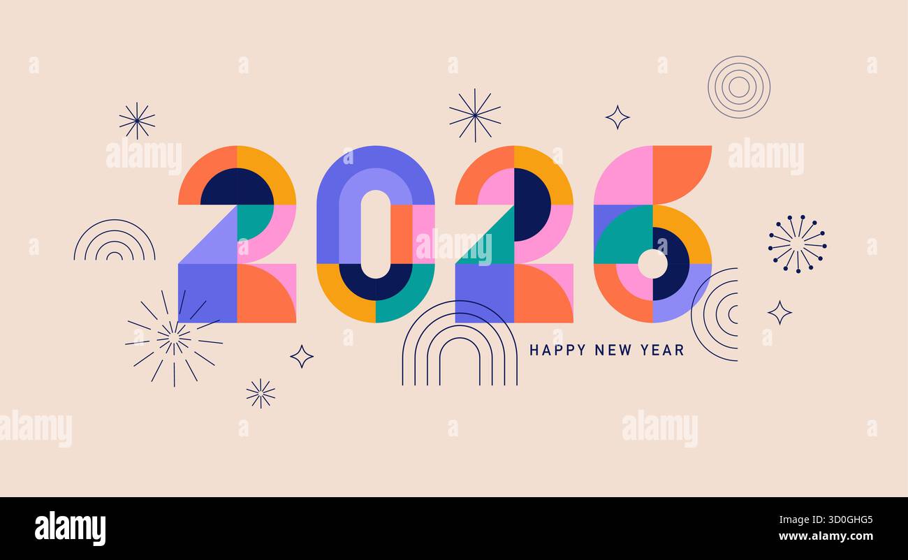 Typographic 2026 hi-res stock photography and images - Alamy