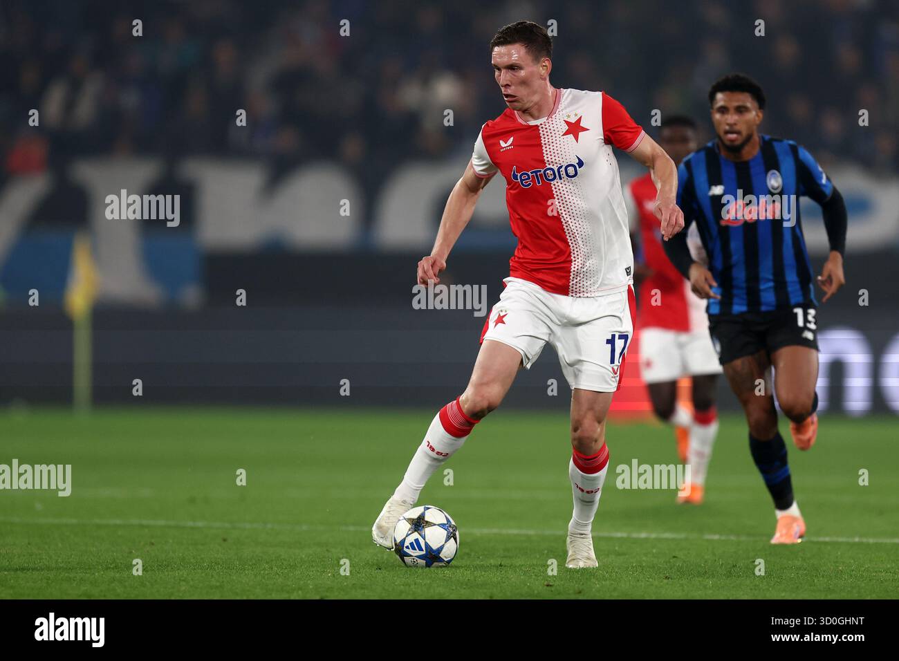 Lukas Provod of SK Slavia Praha in action during the UEFA Champions ...