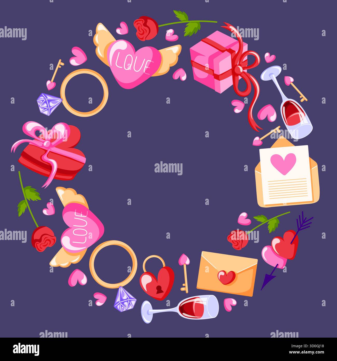 Romantic surprise date arranged Stock Vector Images - Alamy