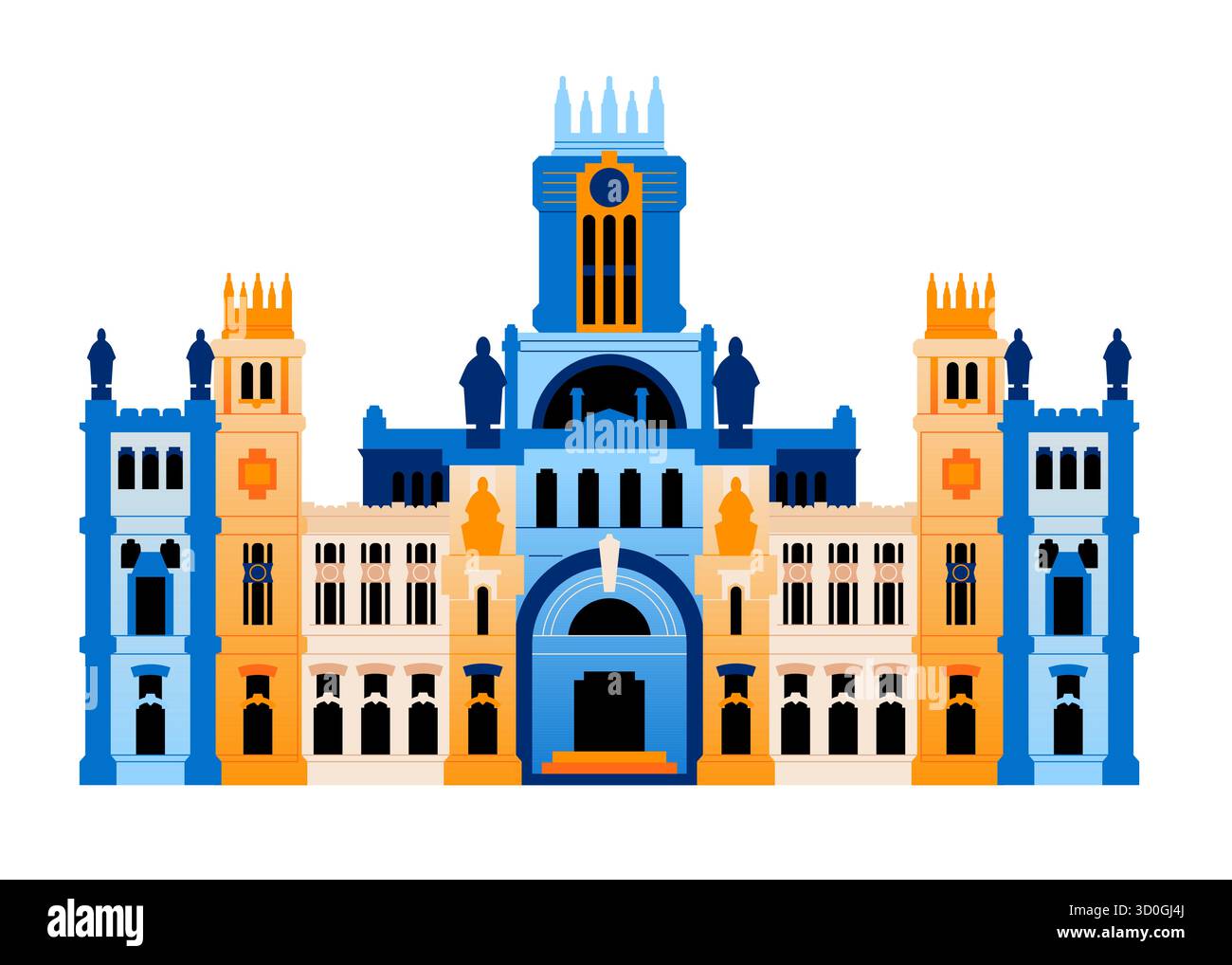 View modern architecture palace Cut Out Stock Images & Pictures - Alamy