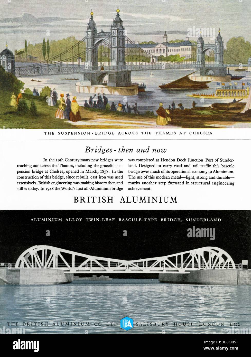 A 1951 advert for British Aluminium. This appeared in a design magazine ...