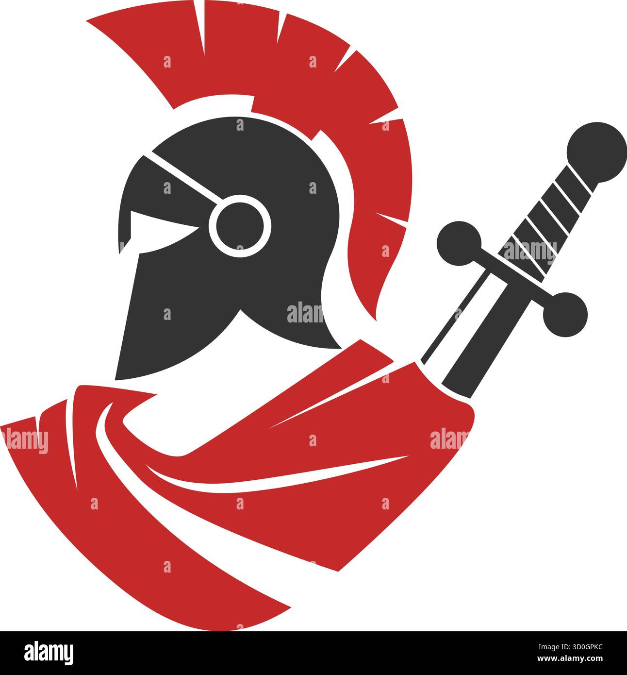 Gladiator logo image design illustration Stock Vector Image & Art - Alamy
