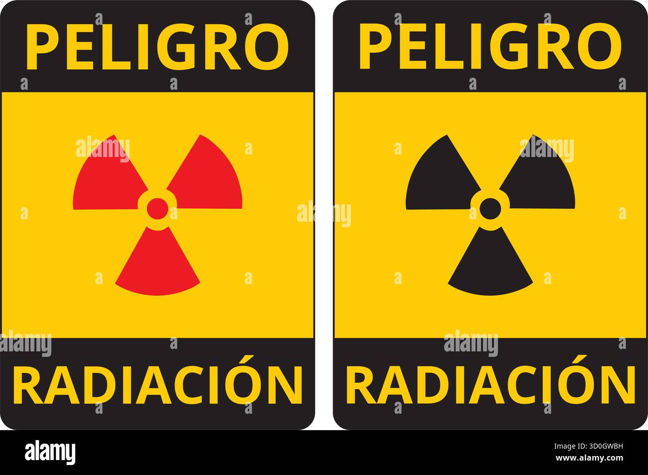 Peligro nuclear Stock Vector Images - Alamy