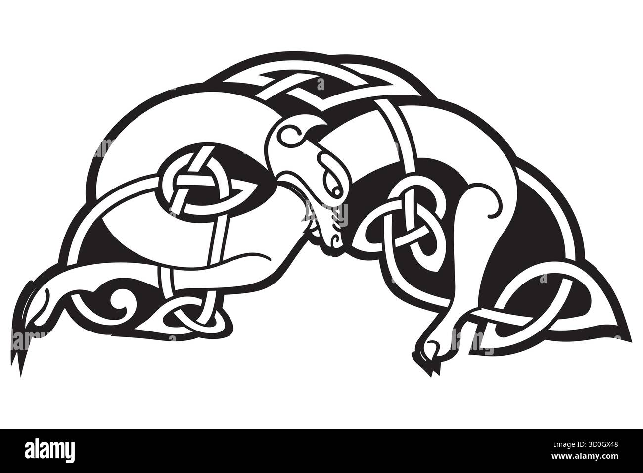 Wolf of the god Odin, Scandinavian and Celtic style Stock Vector Image ...