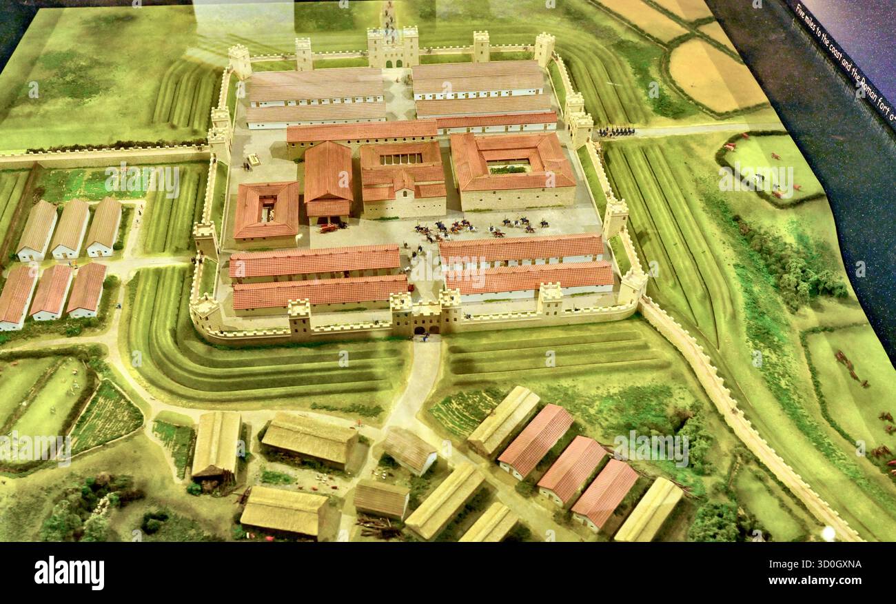 The Segedunum Museum Wallsend a scale model of what Segedunum would ...