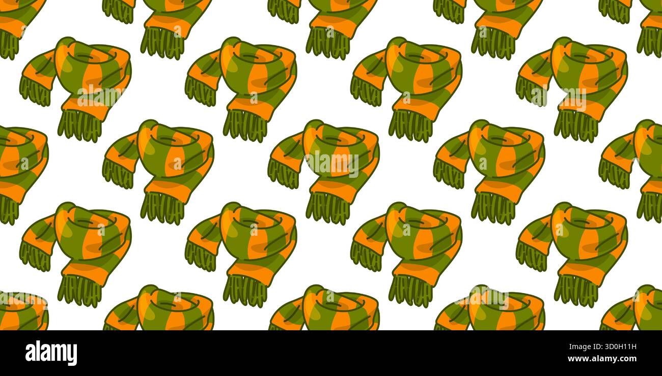 Orange color scarf Stock Vector Images - Alamy