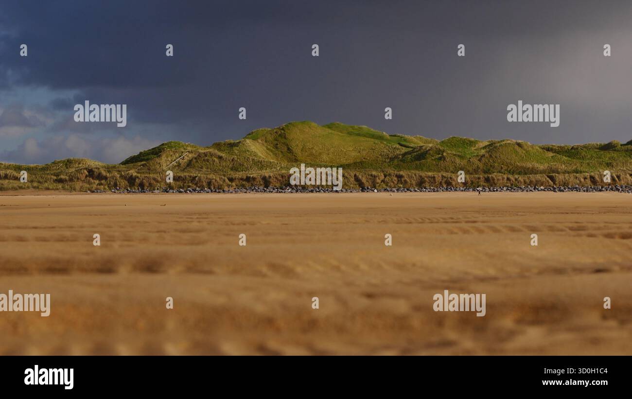 Lahinch golf course nestled in amongst sand dunes and positioned on the ...