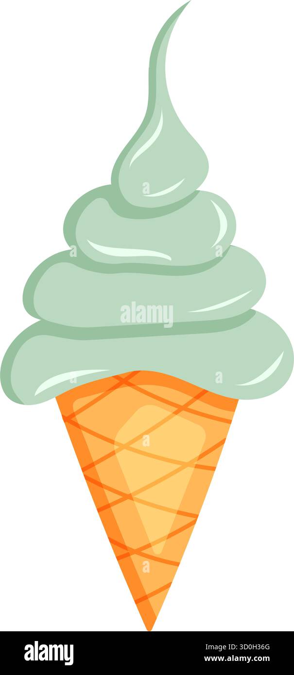 Cartoon ice cream, hand-drawn for playful food designs Stock Vector ...