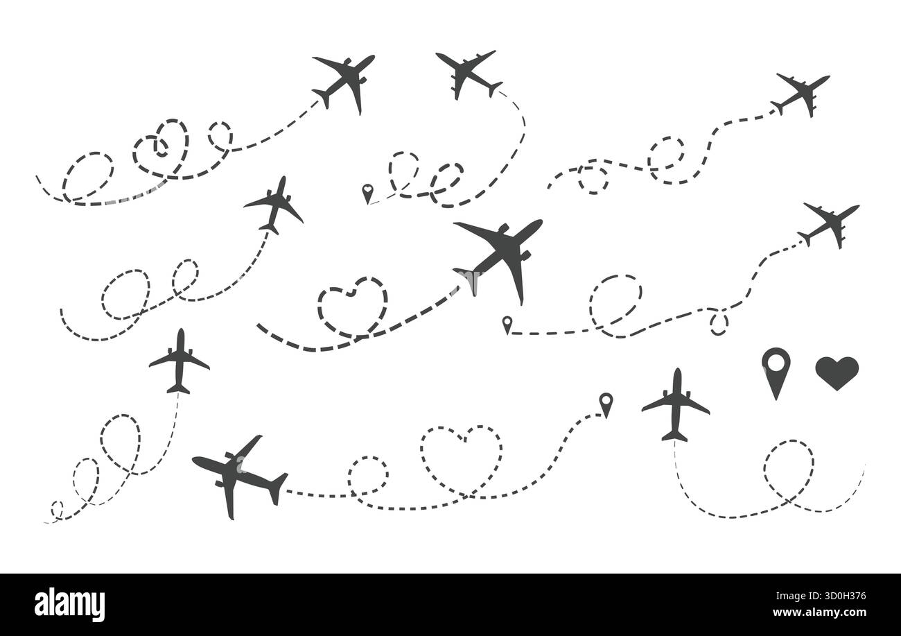 Airplane route svg, Airplane svg, Love dotted line with plane svg, Love ...