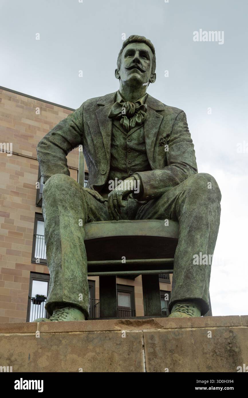Statue of Charles Rennie Mackintosh in the Anderston area of Glasgow by ...
