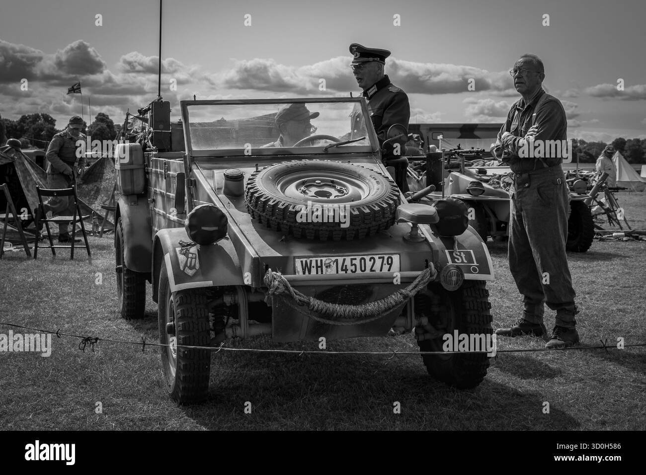 World War 2 Volkswagen Kübelwagen, on display at the Shuttleworth ...