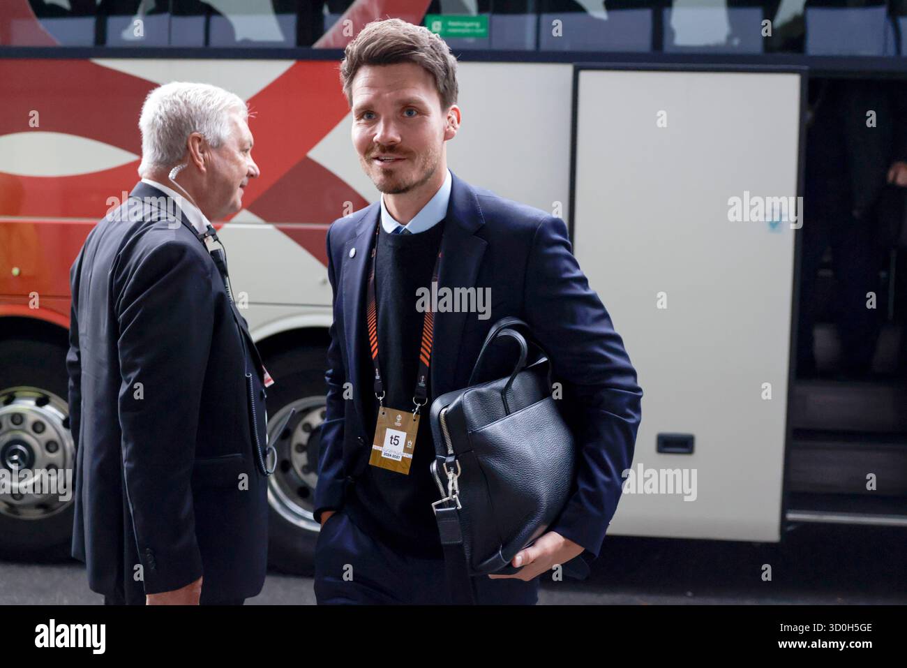 Bergen 20251023. Rangers head coach Danny Rohl before the UEFA Europa ...
