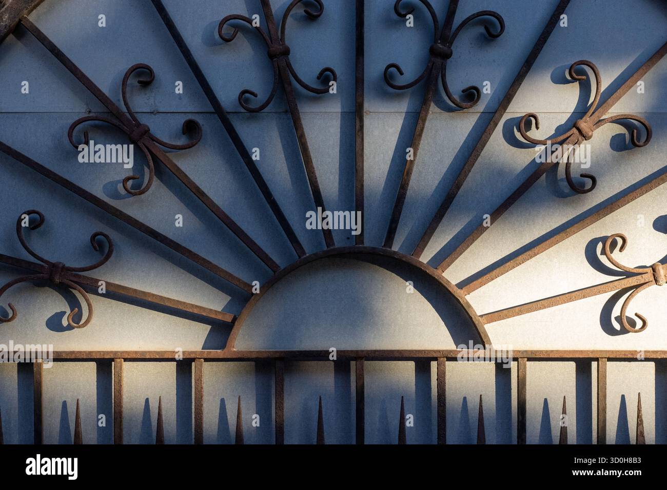 typical iron wall display decoration on Mallorca Stock Photo - Alamy