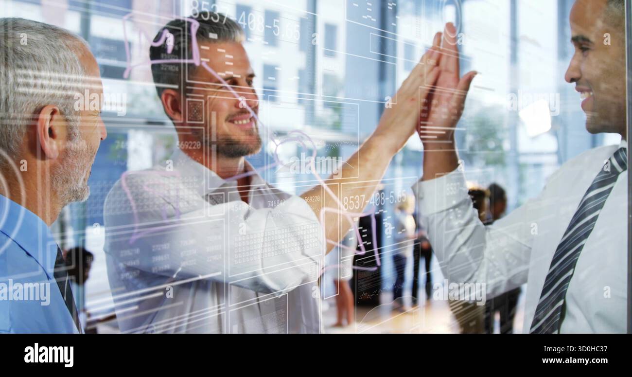 High fiving coworkers wearing hi-res stock photography and images - Alamy