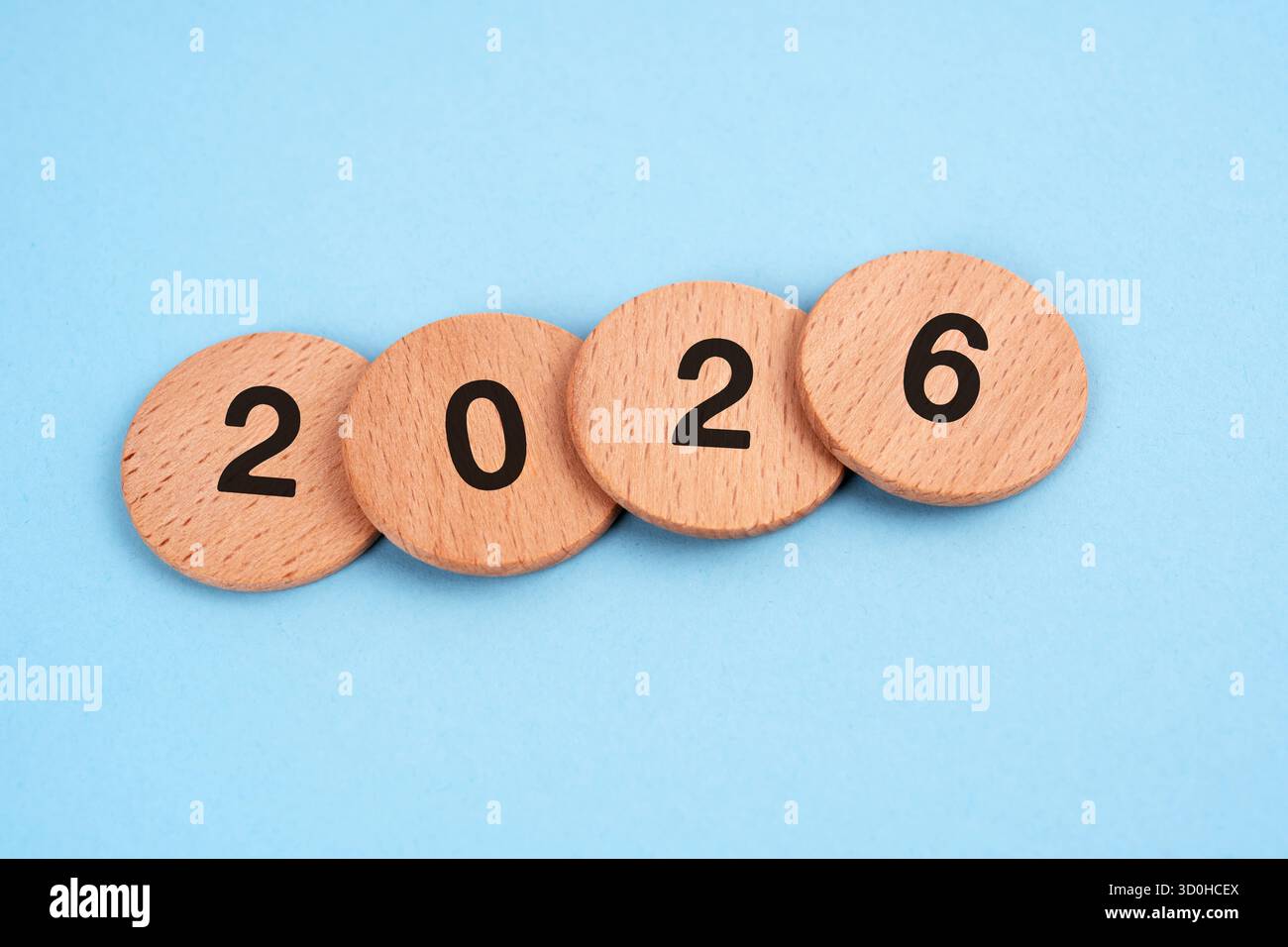 Wood block number 2026 hi-res stock photography and images - Alamy