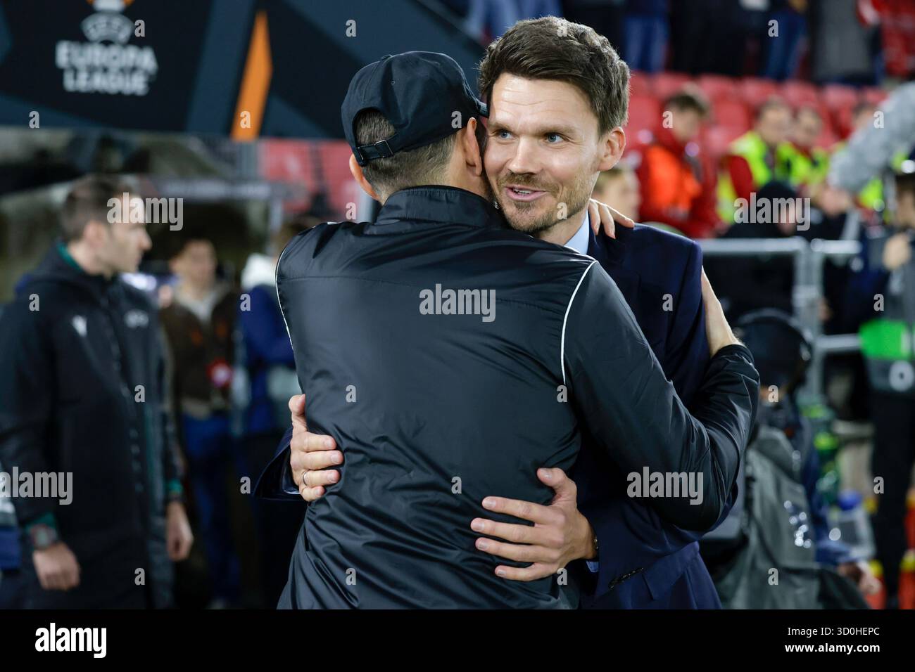 Bergen 20251023. Rangers head coach Danny Rohl before the UEFA Europa ...