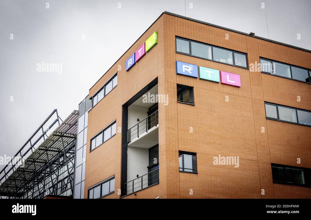 HILVERSUM - RTL broadcasting building. The main building of the Media ...