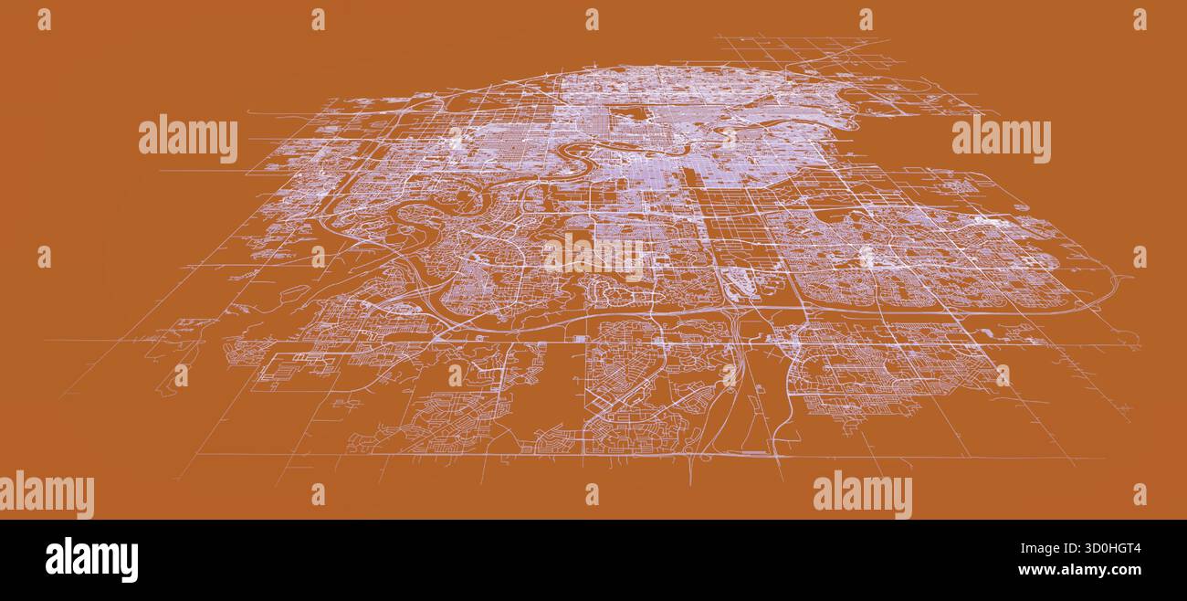 Edmonton alberta aerial Stock Vector Images - Alamy