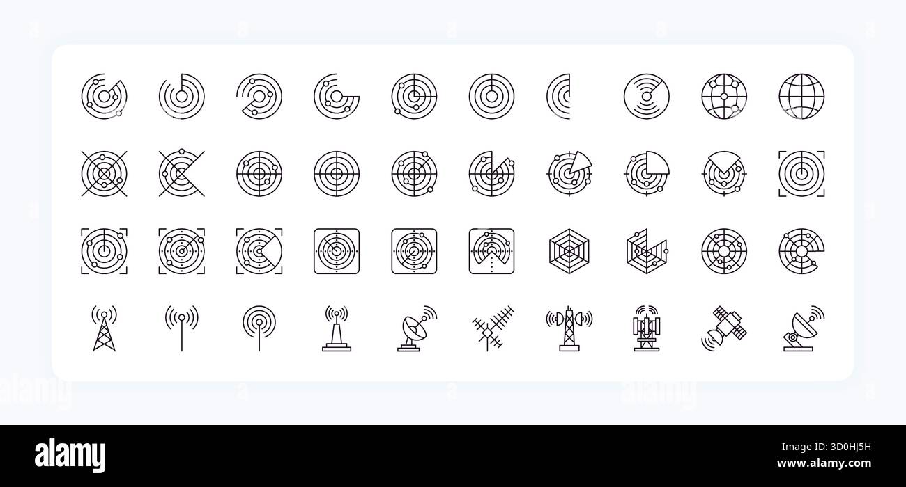 Target detection icon vector hi-res stock photography and images - Alamy