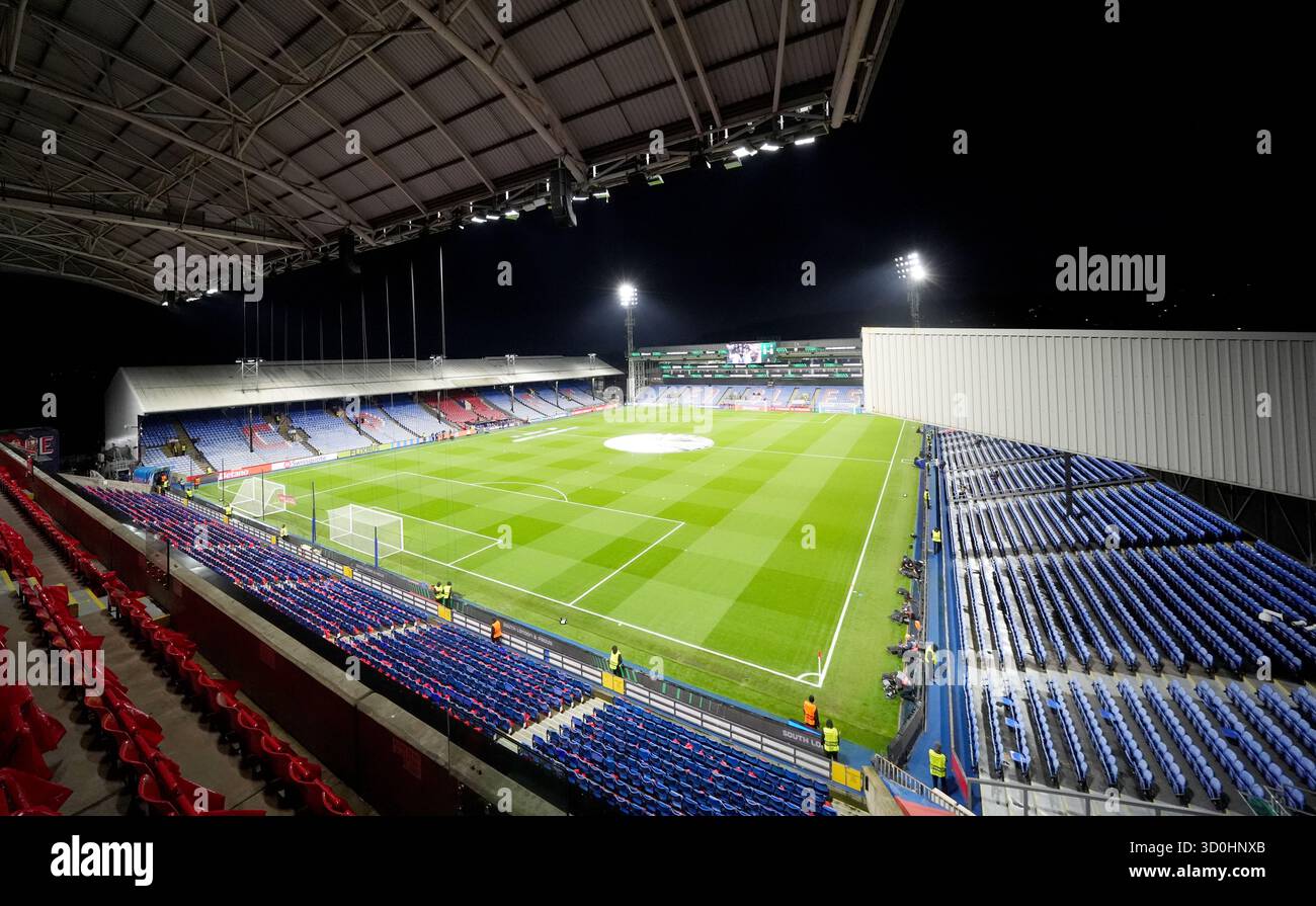 General view of the stadium before the UEFA Conference League match at ...