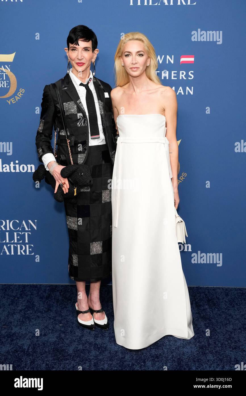 Amy Fine Collins, left, and Sabine Getty attend the American Ballet ...